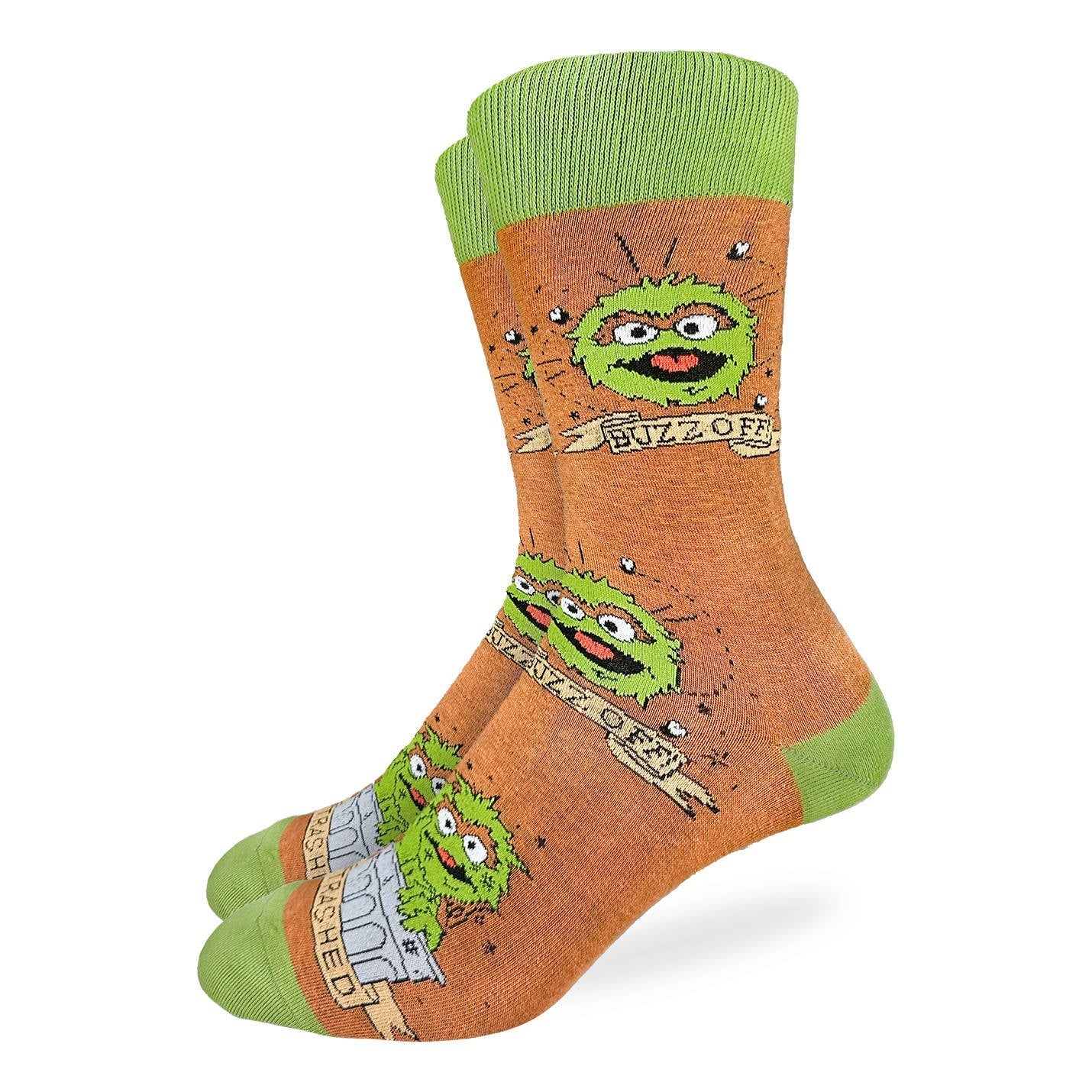 Men's Sesame Street, Oscar the Grouch Socks – Good Luck Sock