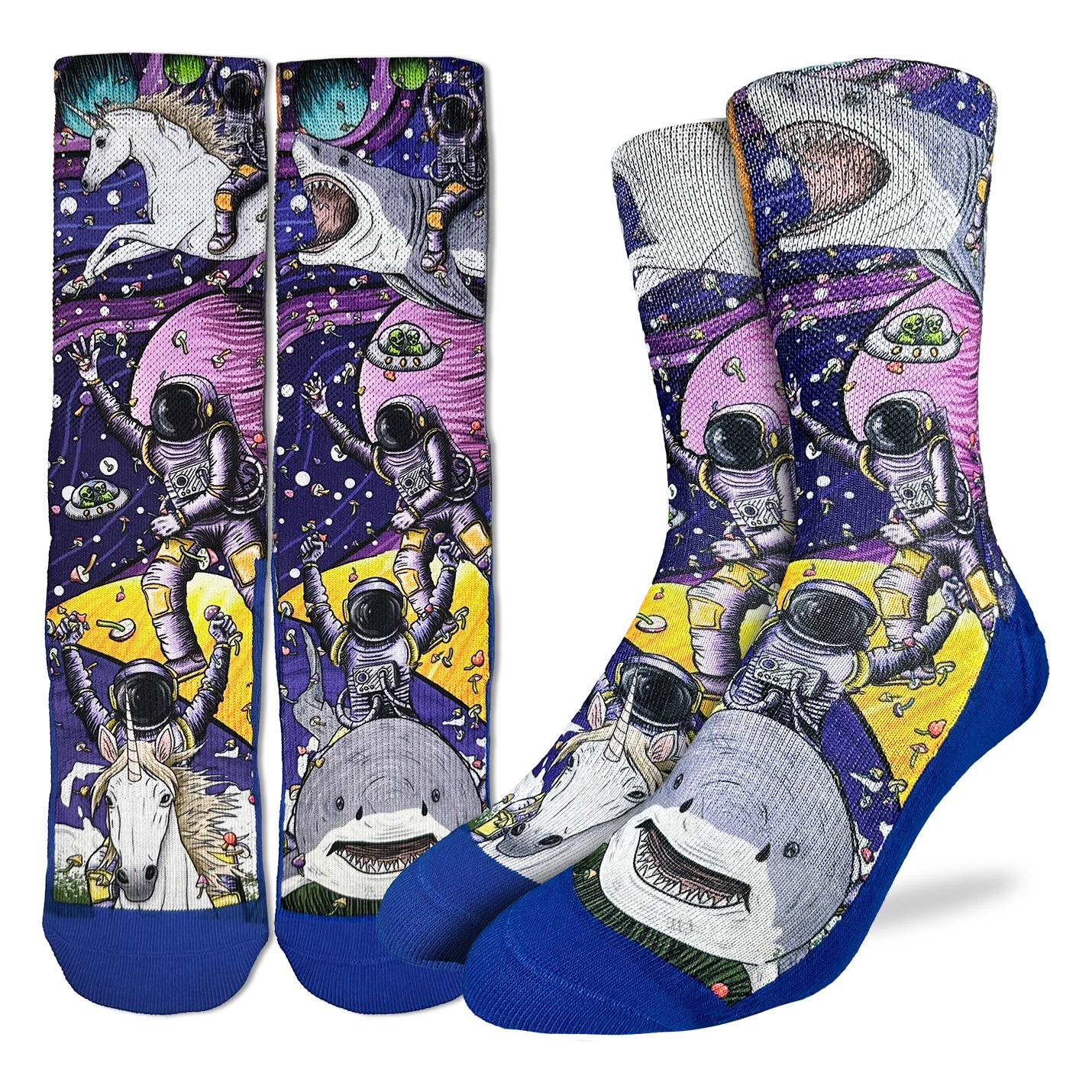 Men's Psychedelics Space Mission Socks – Good Luck Sock