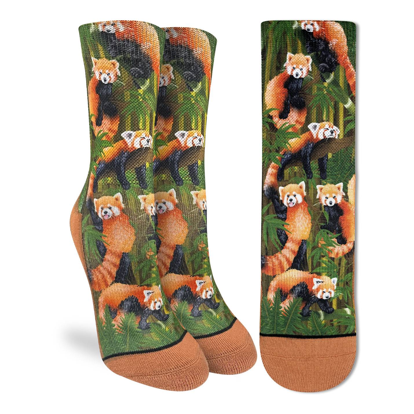 Women's Red Pandas Socks – Good Luck Sock