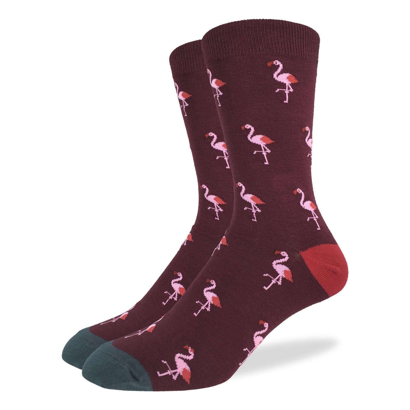 Men's Pink Flamingo Party Socks – Good Luck Sock