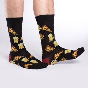 Men's Big & Tall Pizza & Beer Socks – Good Luck Sock