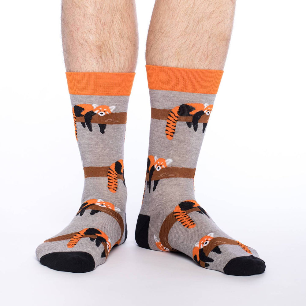 Men's Big & Tall Red Panda Socks – Good Luck Sock