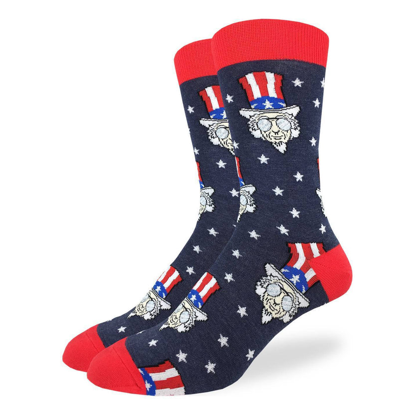 Men's Cool Uncle Sam Socks – Good Luck Sock
