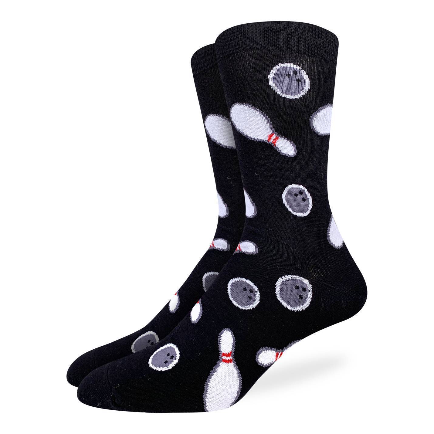 Men's Bowling, Black Socks – Good Luck Sock