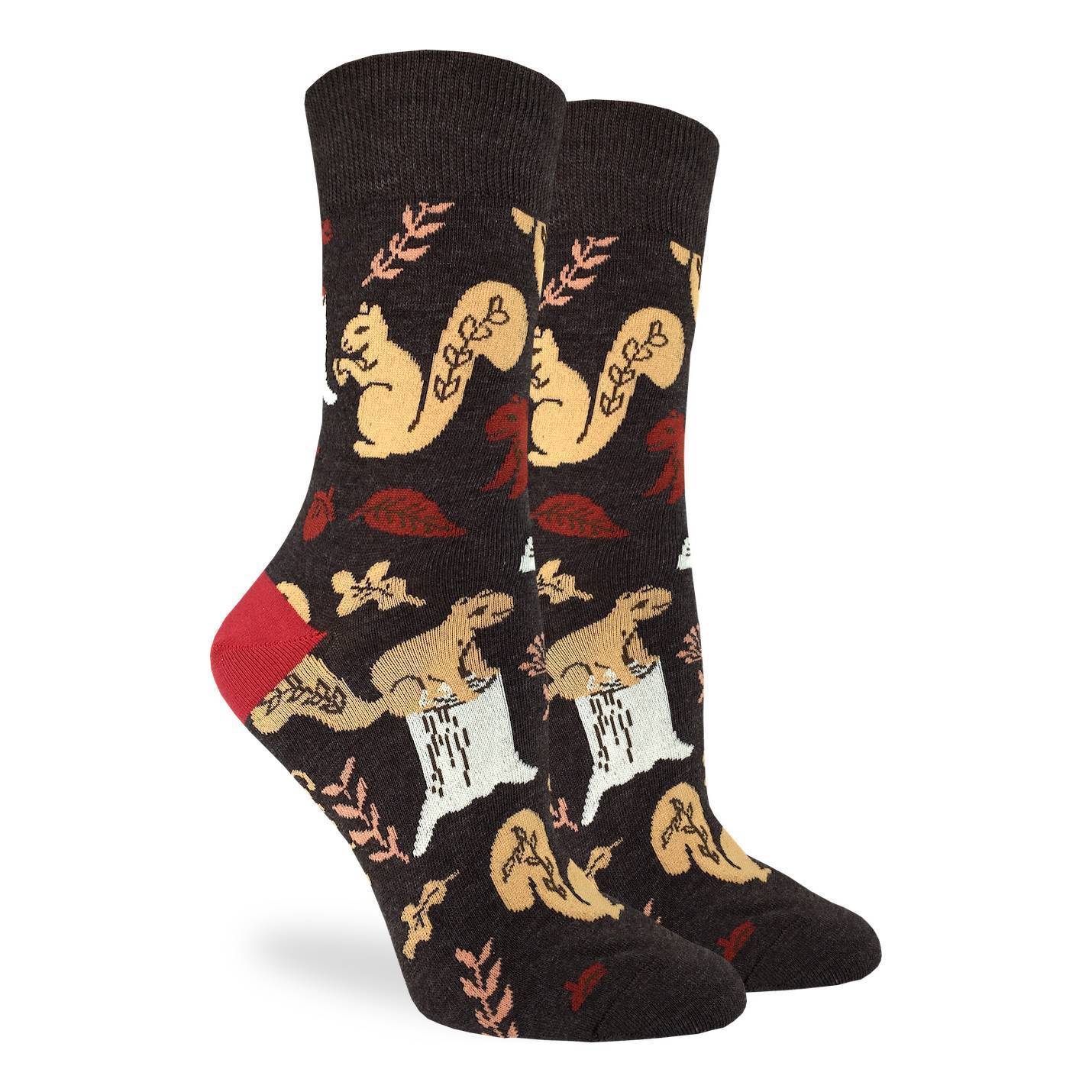 Women's Woodland Squirrel Socks – Good Luck Sock