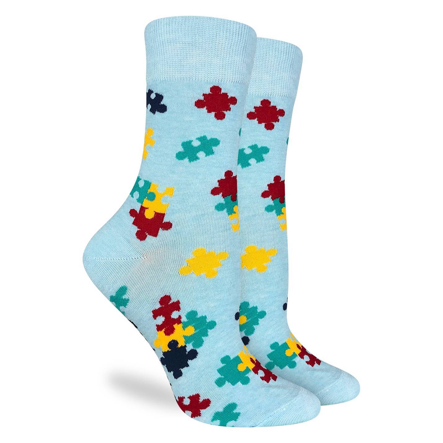 Women's Puzzle Pieces Socks – Good Luck Sock