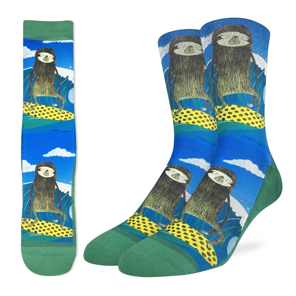 Men's Surfing Sloth Socks – Good Luck Sock