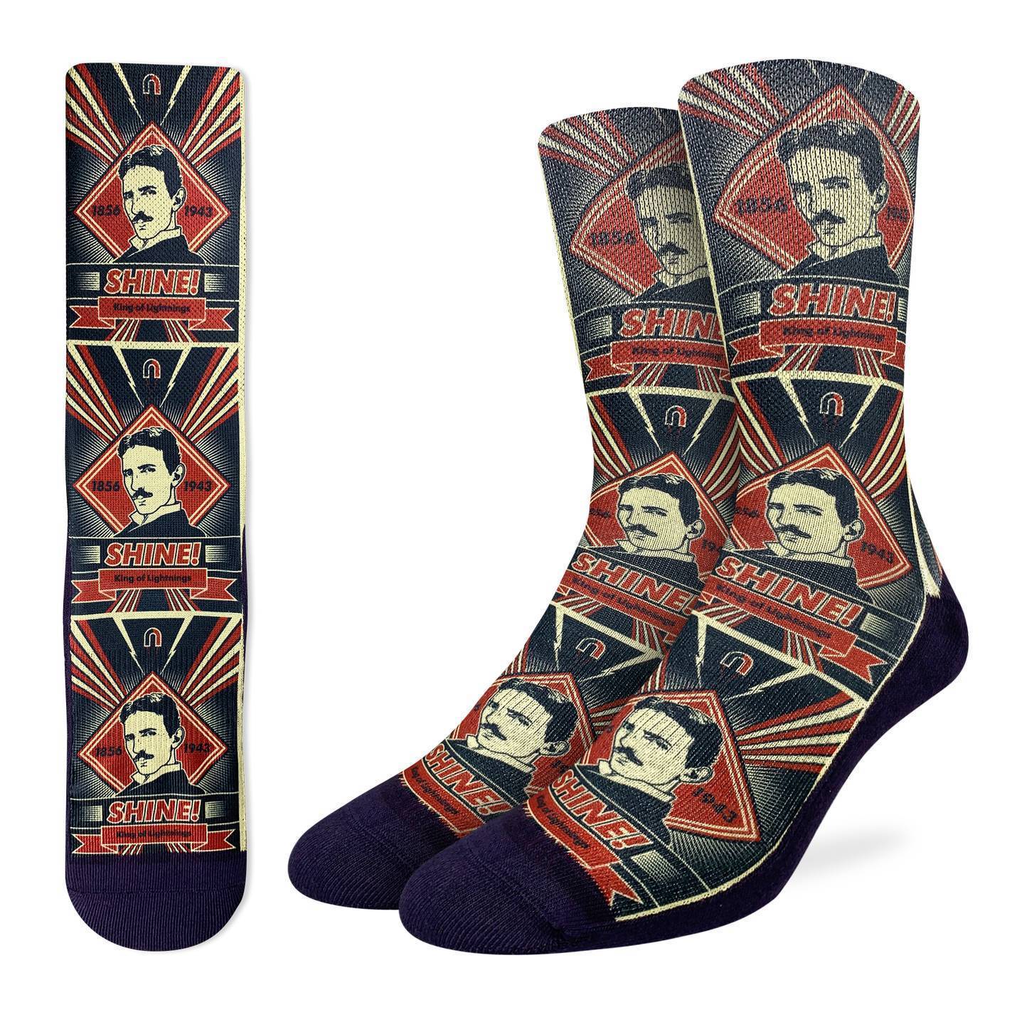 Men's Nikola Tesla Socks – Good Luck Sock