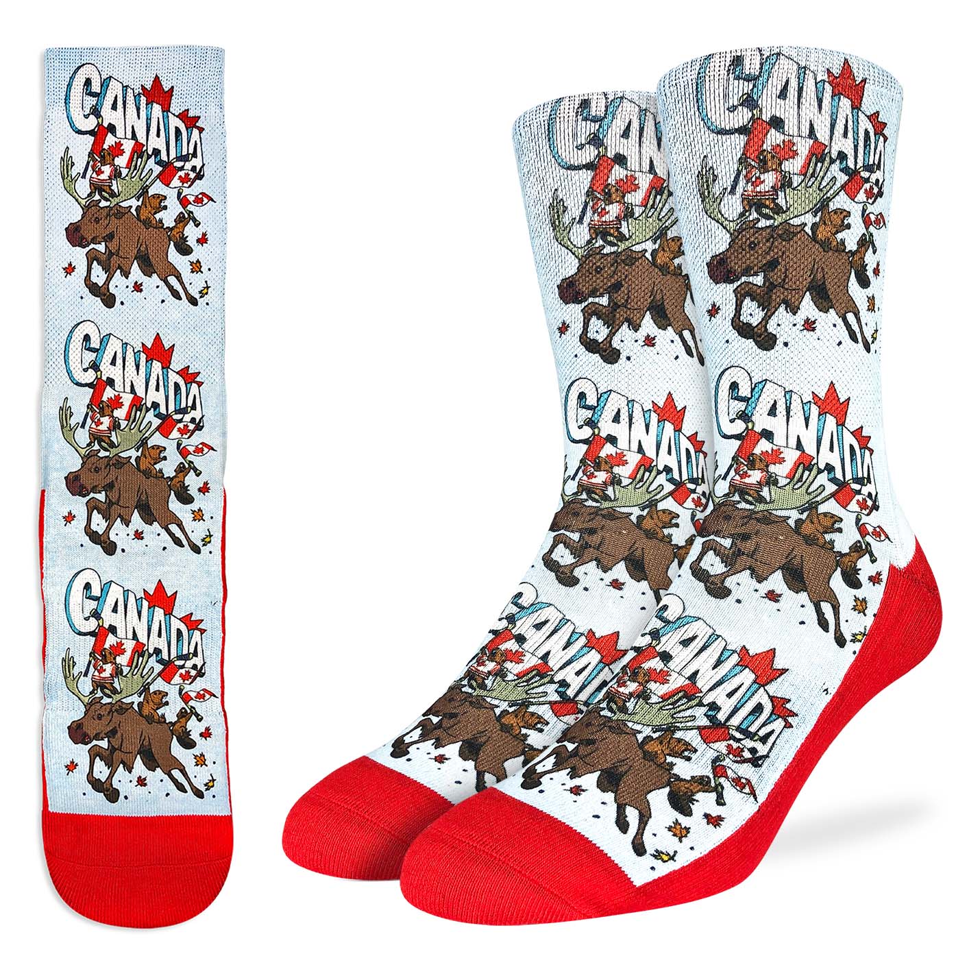 Men's Majestic Canadian Moose & Beaver Socks – Good Luck Sock