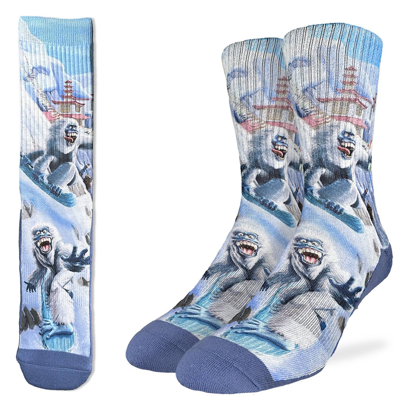 Men's Snowboarding Yeti Socks – Good Luck Sock