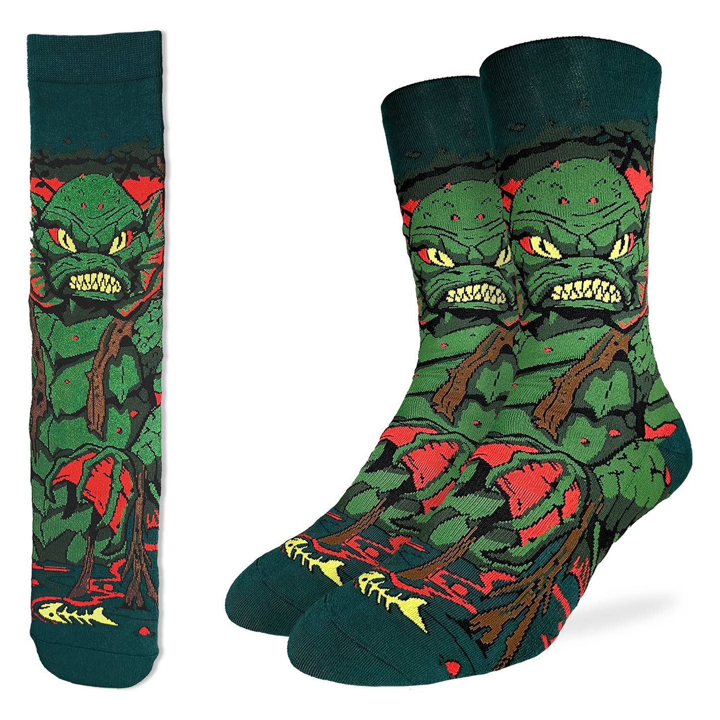 Men's Evil Swamp Creature Halloween Socks – Good Luck Sock