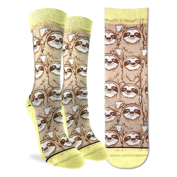 Women's Coffee Sloth Socks – Good Luck Sock