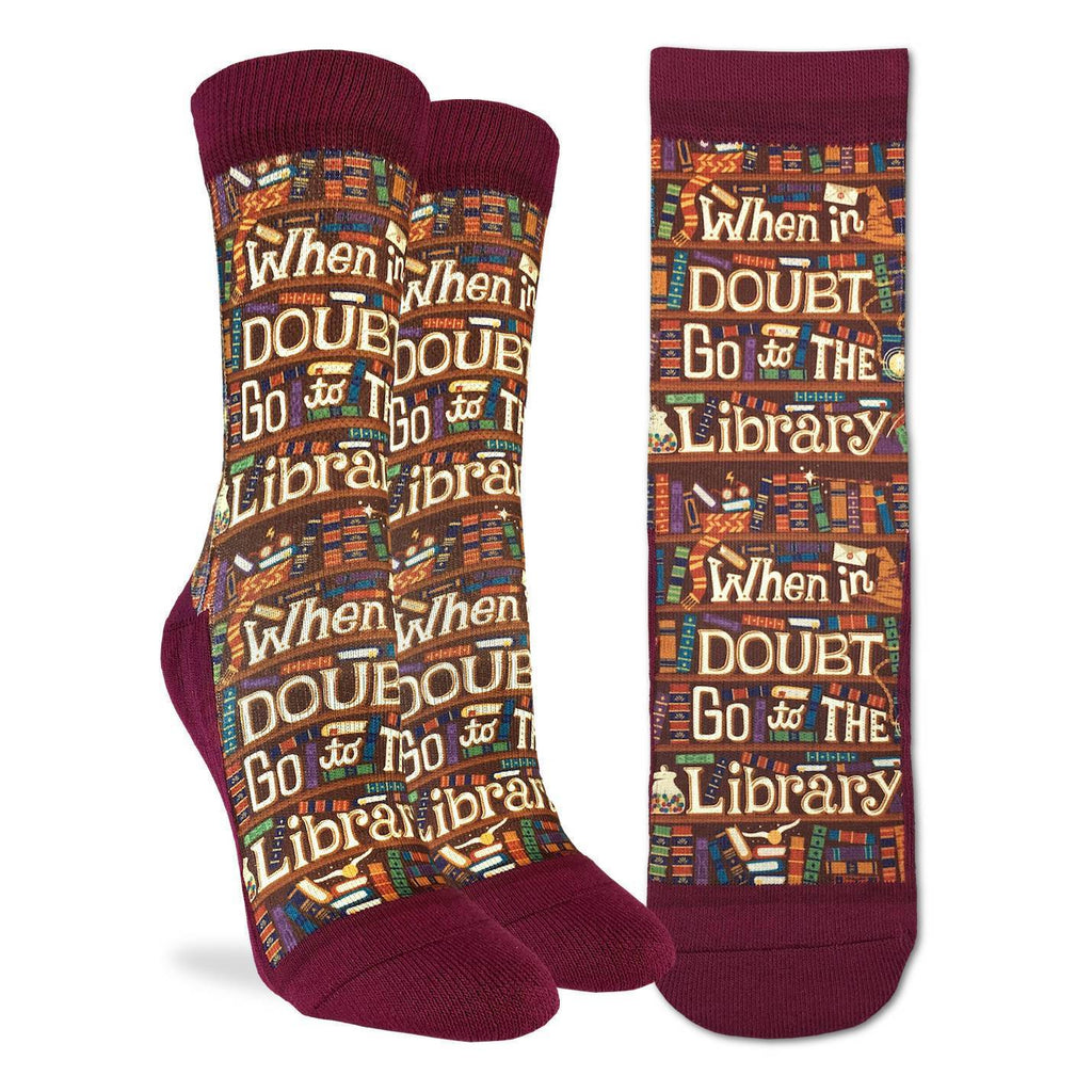 Women's Go to the Library Socks – Good Luck Sock