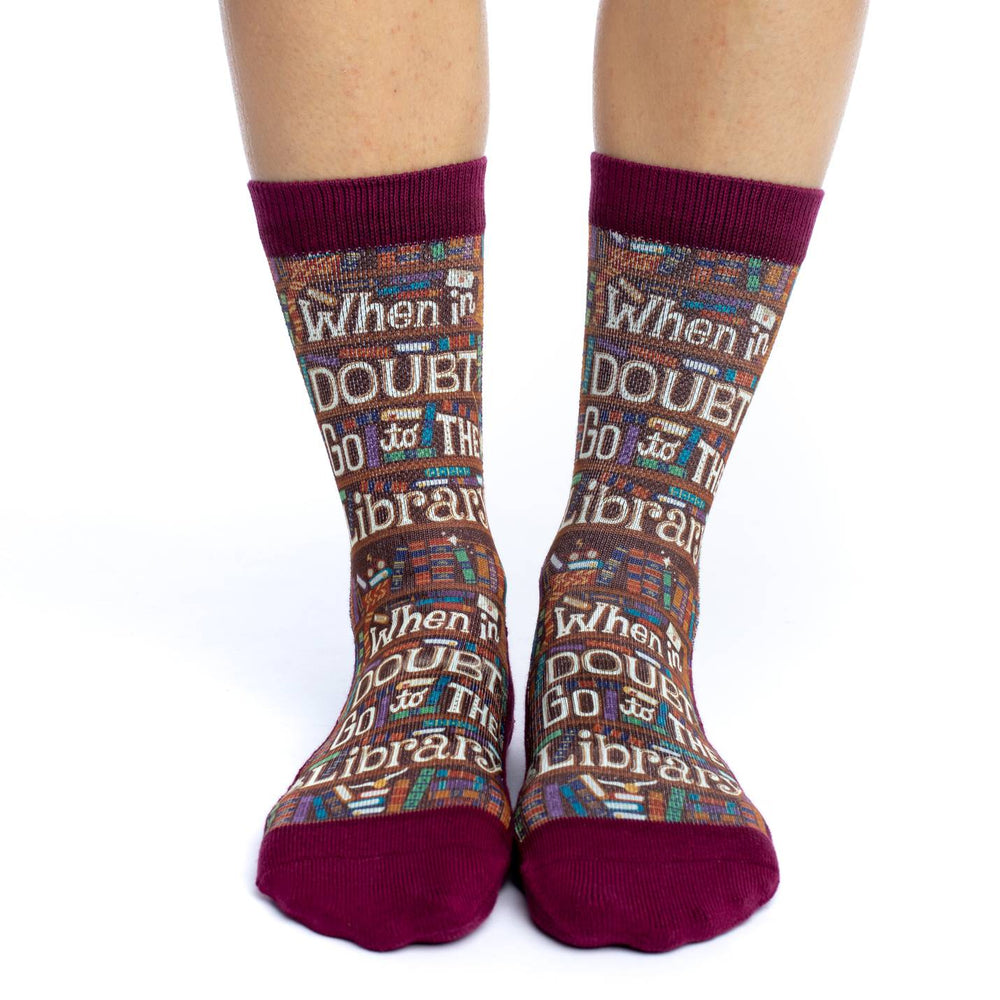 Women's Go to the Library Socks – Good Luck Sock