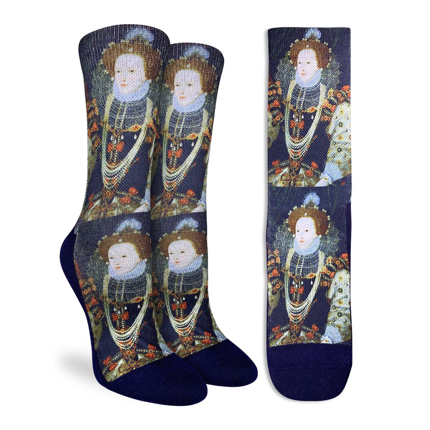 Women's Queen Elizabeth I Socks – Good Luck Sock