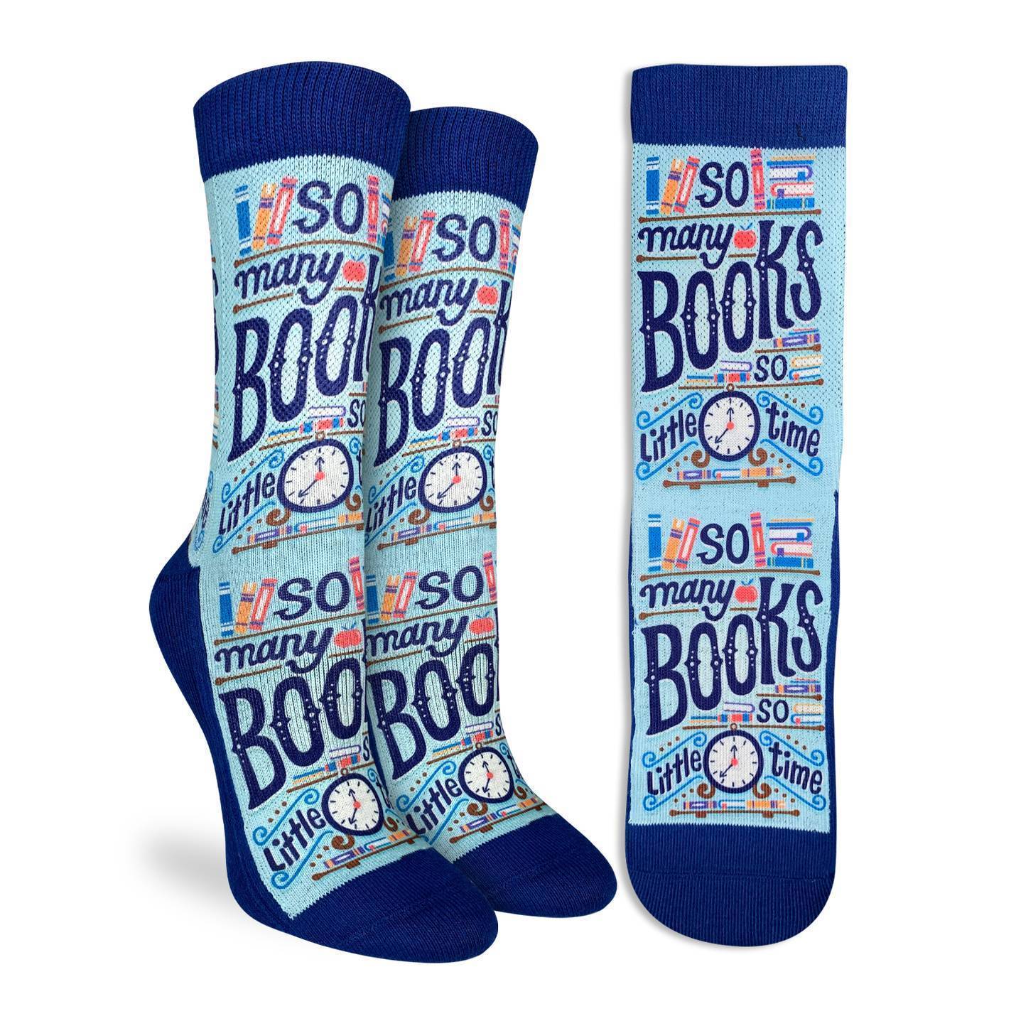 Women's So Many Book So Little Time Socks – Good Luck Sock
