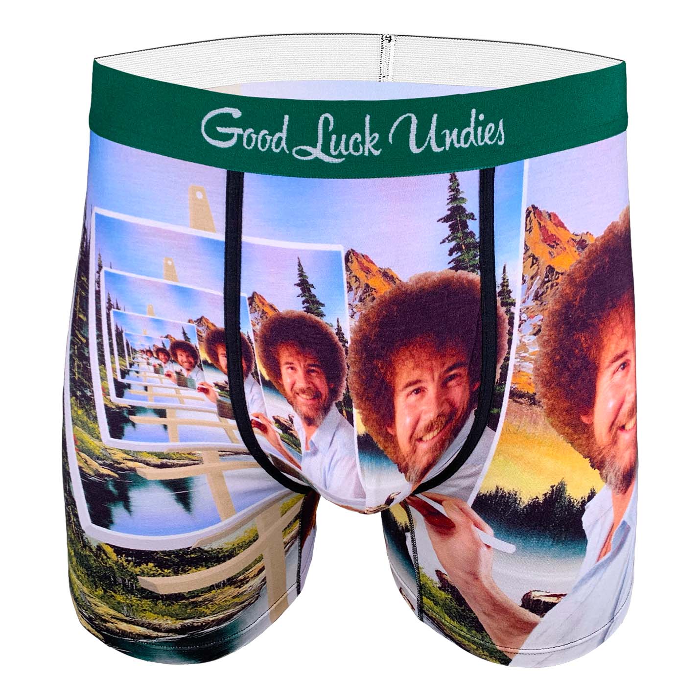 Men's Bob Ross, Reflections Underwear – Good Luck Sock